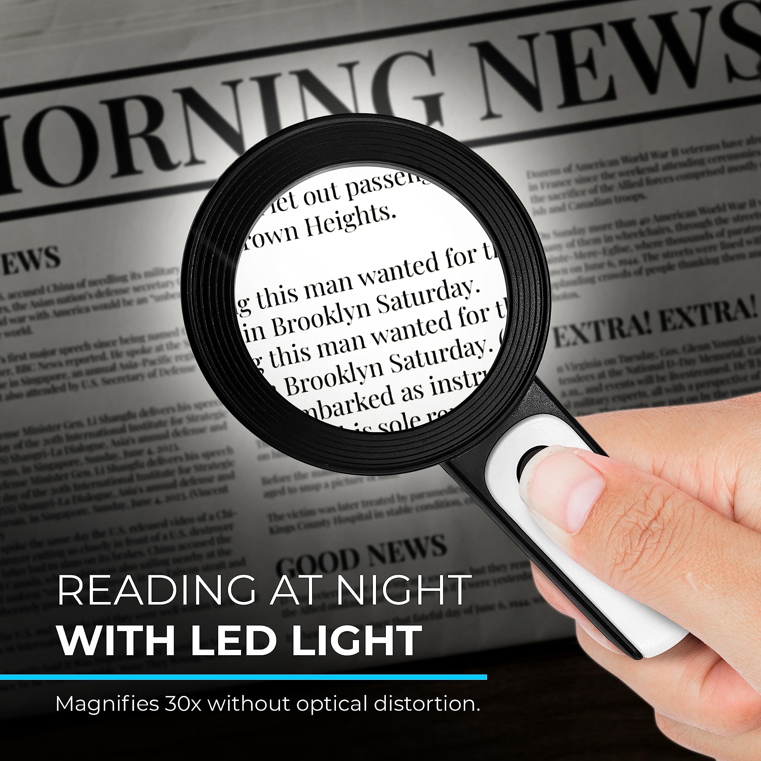 Mua MagniPros 30X Illuminated Magnifying Glass - LED Lighted Handheld ...