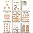 Amazon.com: AnyDesign 9pcs Boho Style Motivational Psychology Posters ...