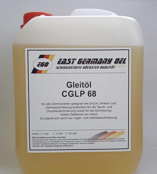 East Germany Oel Gleitoel CGLP 68-1 x 5 Liter: Amazon.de: Auto