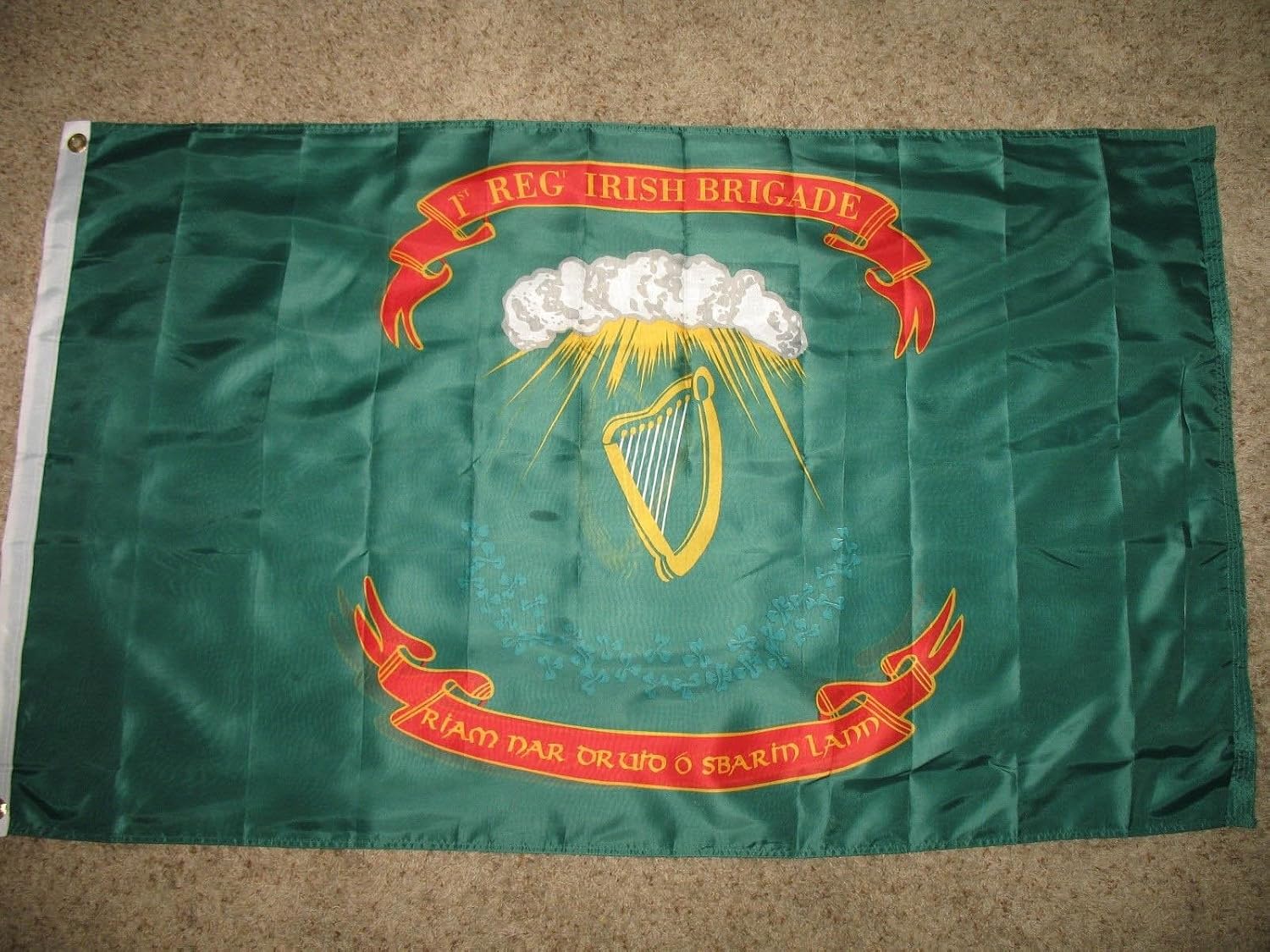 Amazon.com : Ireland Irish 1St Regiment Irish Brigade 2Ply Double Sided ...
