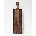 Amazon.com: Elegant Walnut Wood Long Serving Board with Handle ...