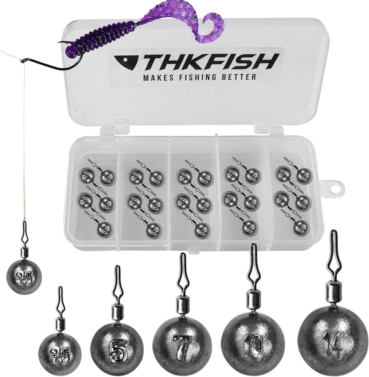 THKFISH Fishing Weights Fishing Sinker Drop Shot Weights Fishing THKFISH Fishing Weights Fishing Sinker Drop Shot Weights Fishing