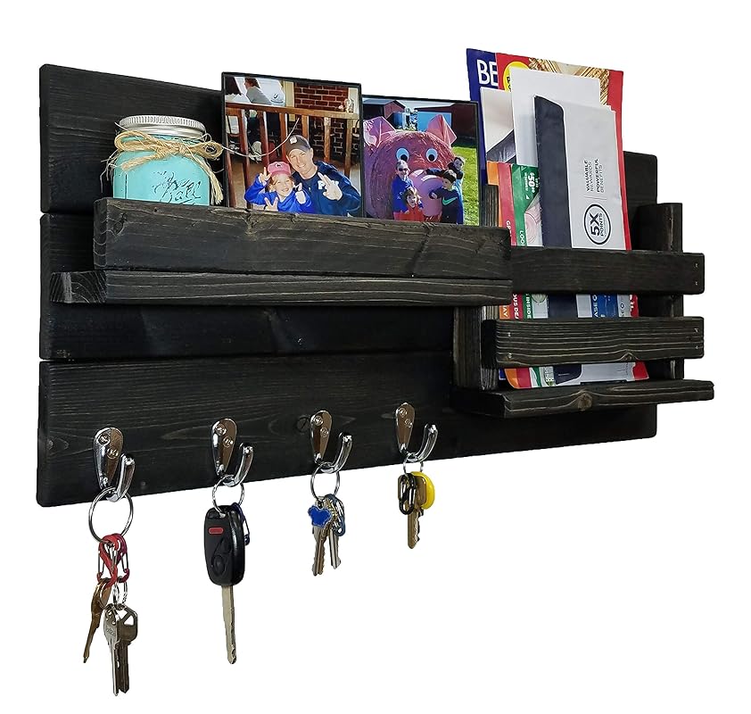 Amazon.com: Classic Farmhouse Rustic Mail Organizer Featuring ...