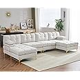 Amazon.com: PaPaJet 124 Inch Sectional Sofa, 6 Seater Modular Sectional ...