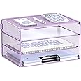 Amazon.com : DALTACK 3 Tier Letter Tray Paper Organizer Mesh Metal Desk ...