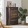 Amazon.com: LDTTCUK Farmhouse Dresser Chest of Drawer for Bedroom, 6 Drawer Dresser Organizer ...