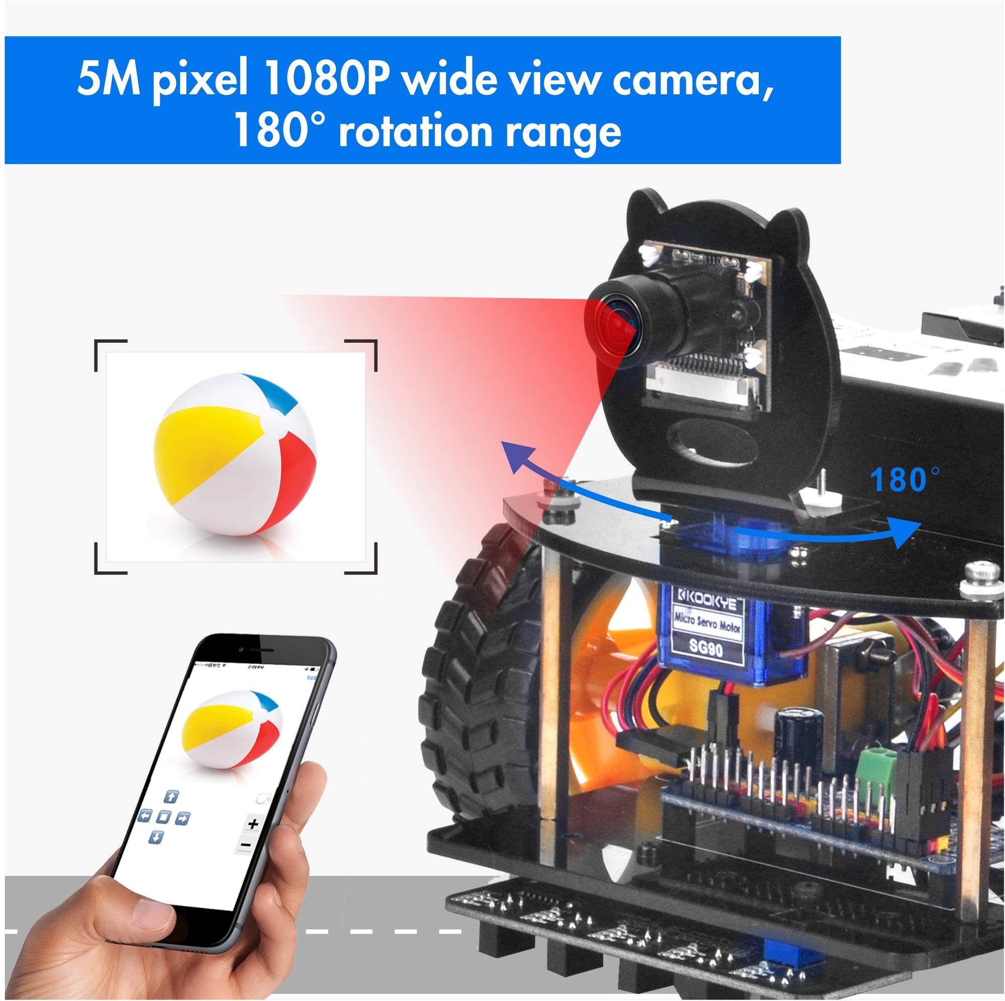 Mua OSOYOO Robot Car kit for Raspberry Pi 4 3B+ 3B Without Raspberry pi ...