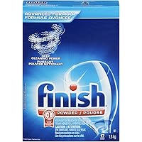 Finish Powder Dishwasher Detergent, Fresh, 1.8 kg, Advanced Formula ...