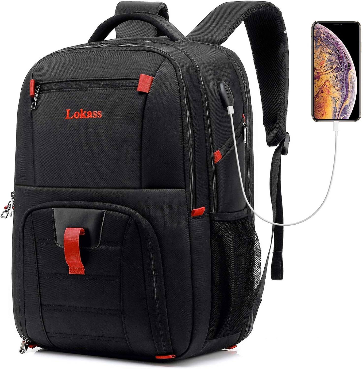 LOKASS Laptop Backpack for Men,Business Travel Stylish Durable Laptops ...