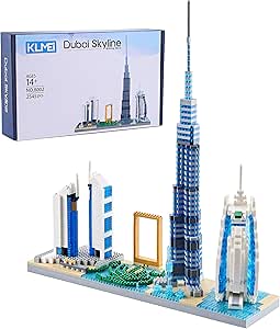 Amazon.com: KLMEi Architecture Dubai Skylines Model Micro Building Block Set and Gift for Kids ...