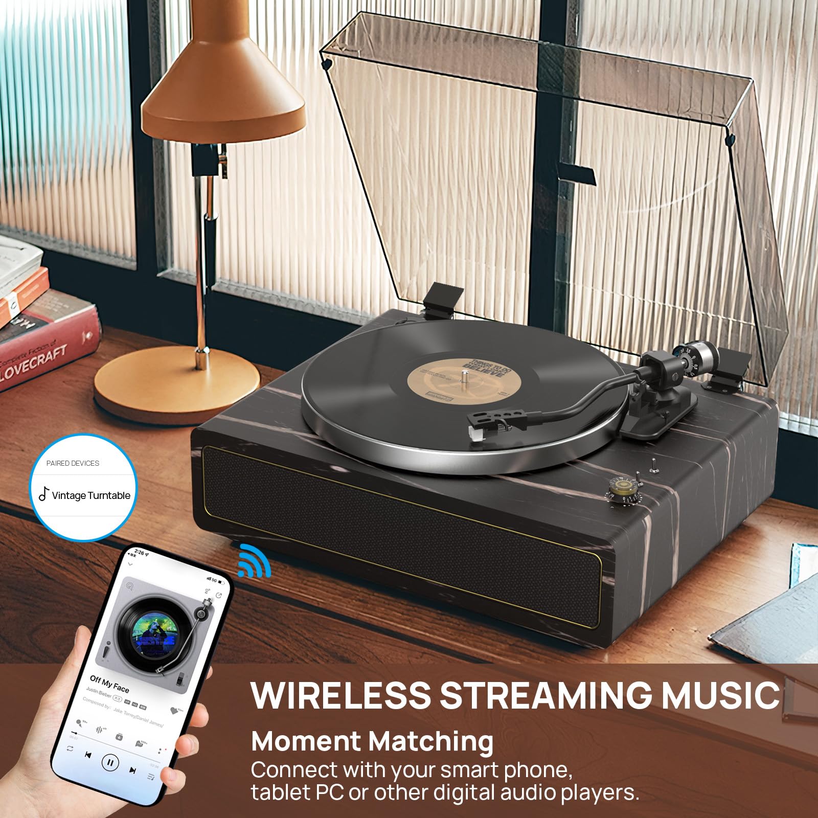 Mua All-in-one Record Player Turntable with Built-in Speakers Vinyl ...