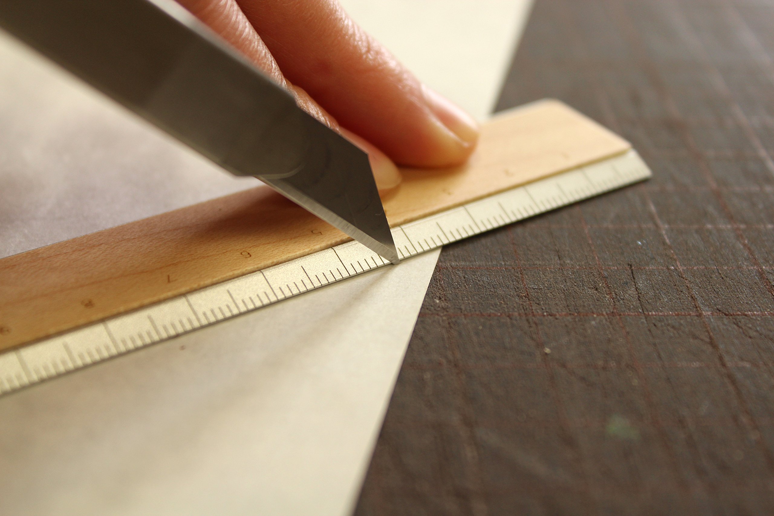 Mua RULER Walnut Ruler with Inorganic Aluminum with Inorganic Wood trên ...