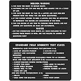 Amazon.com : DGXMD Miranda Warning Card - Double-sided Miranda Rights ...
