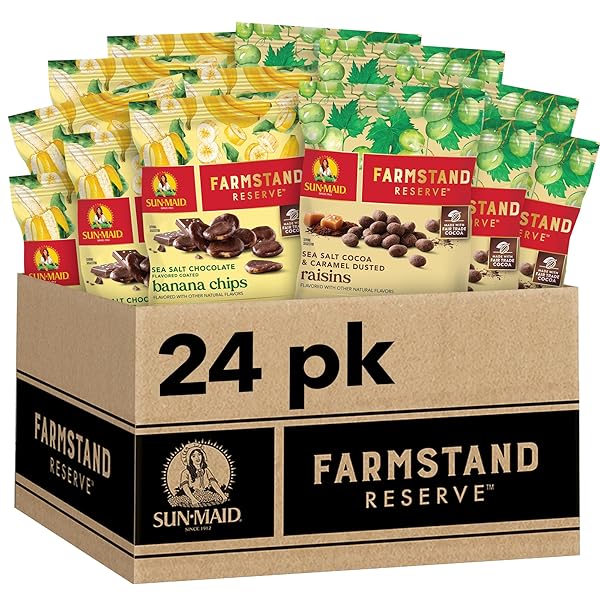 SUN-MAID FARMSTAND RESERVE 24 COUNT VARIETY PACK - 0.8 OZ SNACK BAG ...