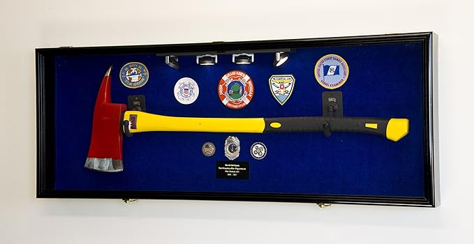 Amazon.com: Firefighter Fireman Axe Display Case Cabinet Holder - 98% ...
