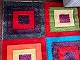 Candy Multicoloured Squares Design Rug. Available in 5 Sizes (160cm x ...