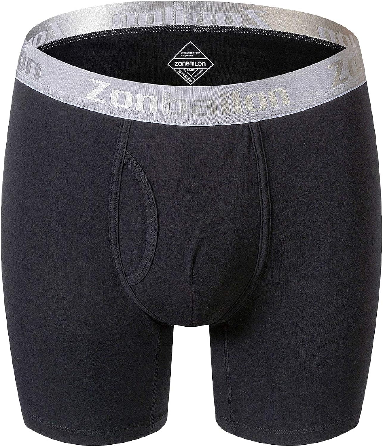 ZONBAILON Bamboo Underwear Men Boxer Brief Pouch Boxers for Men Pack （3 ...