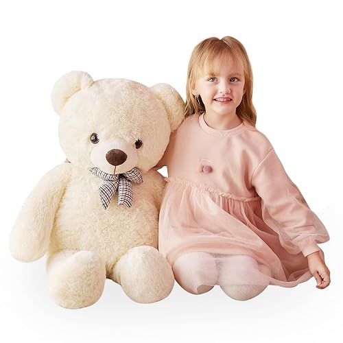 IKASA Giant Teddy Bear Plush Toy Stuffed Animals (White, 30 inches) in ...
