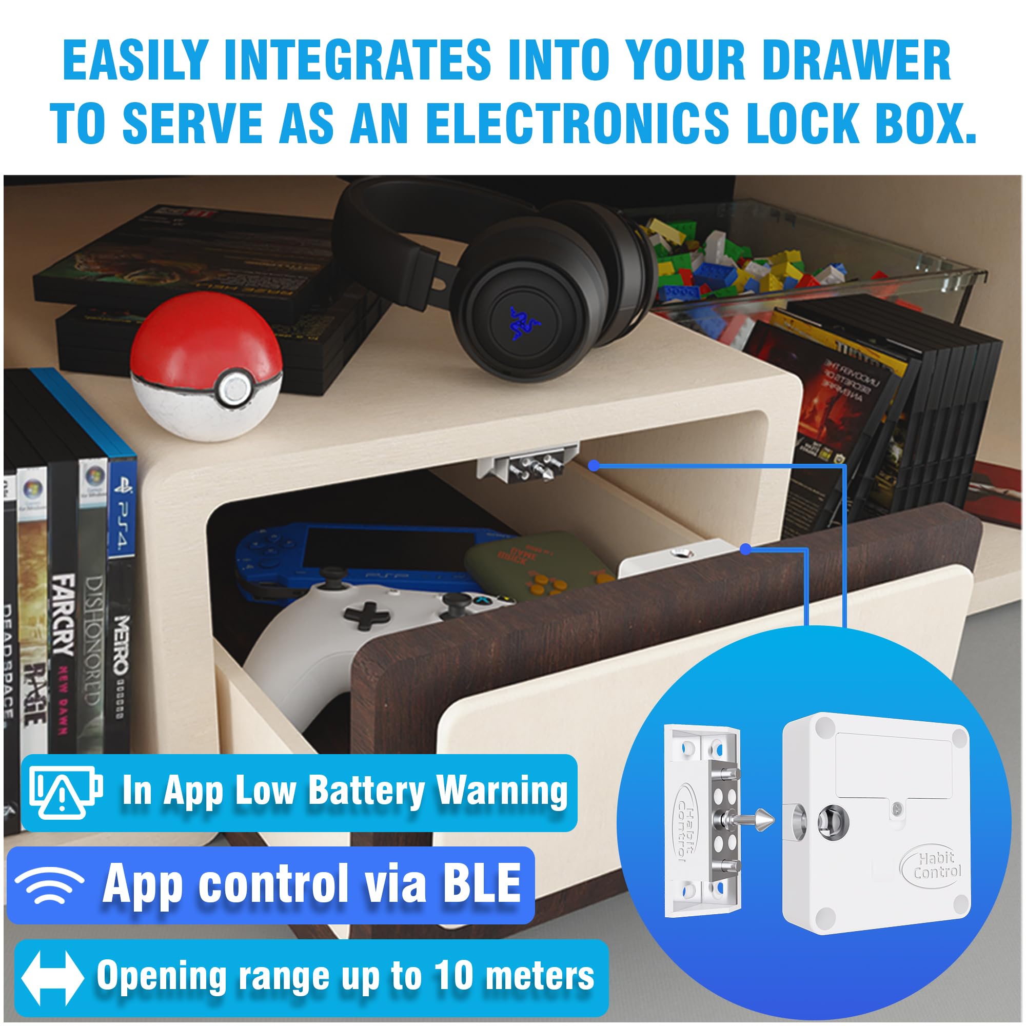 Mua Habit Control Time Lock with App - Bluetooth Liquor Cabinet Timer ...