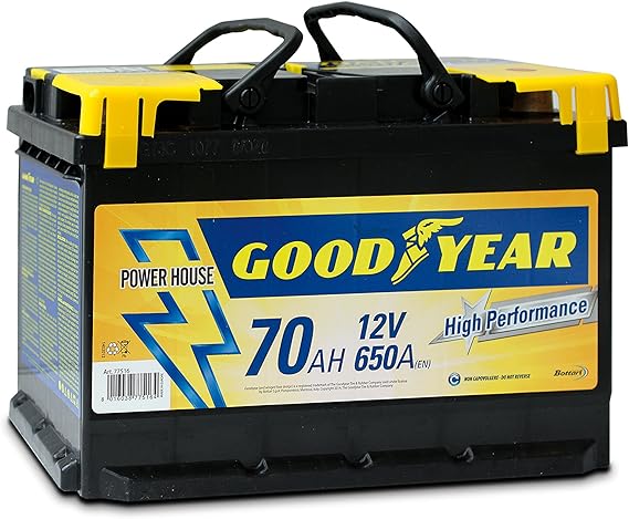 Goodyear Bottari 77516: Car Battery 12V 70 AH, Blue: Amazon.co.uk: Car ...