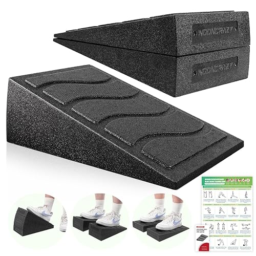 Slant Board for Calf Stretching, 5 Adjustable Angles Incline Board for ...