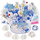 Amazon.com: LAWOHO 6 Packs Snow Slime Kit - Butter, Clear, Water, Cloud ...