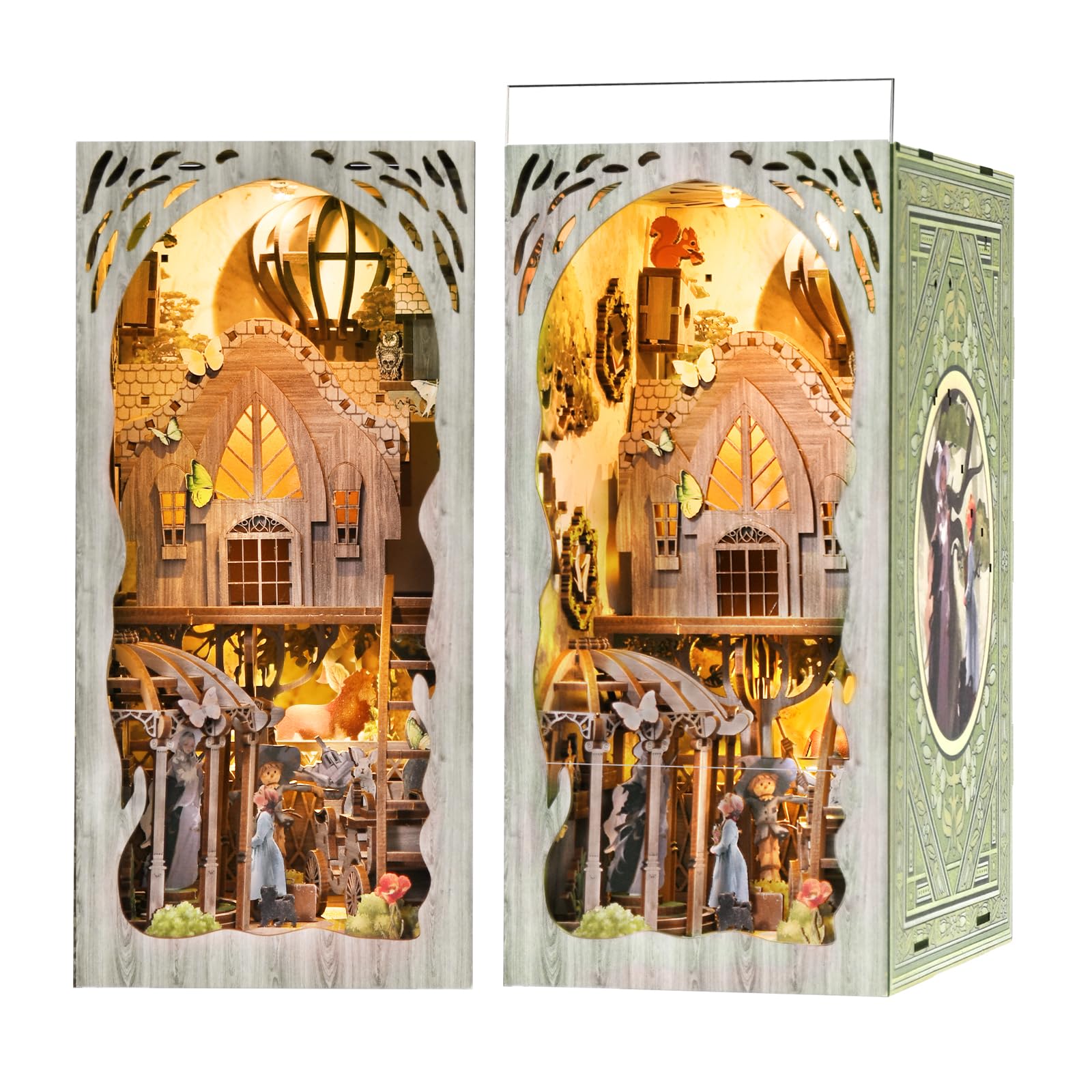 MiniCity DIY Book Nook Kit, DIY Miniature Dollhouse Booknook Kit ...