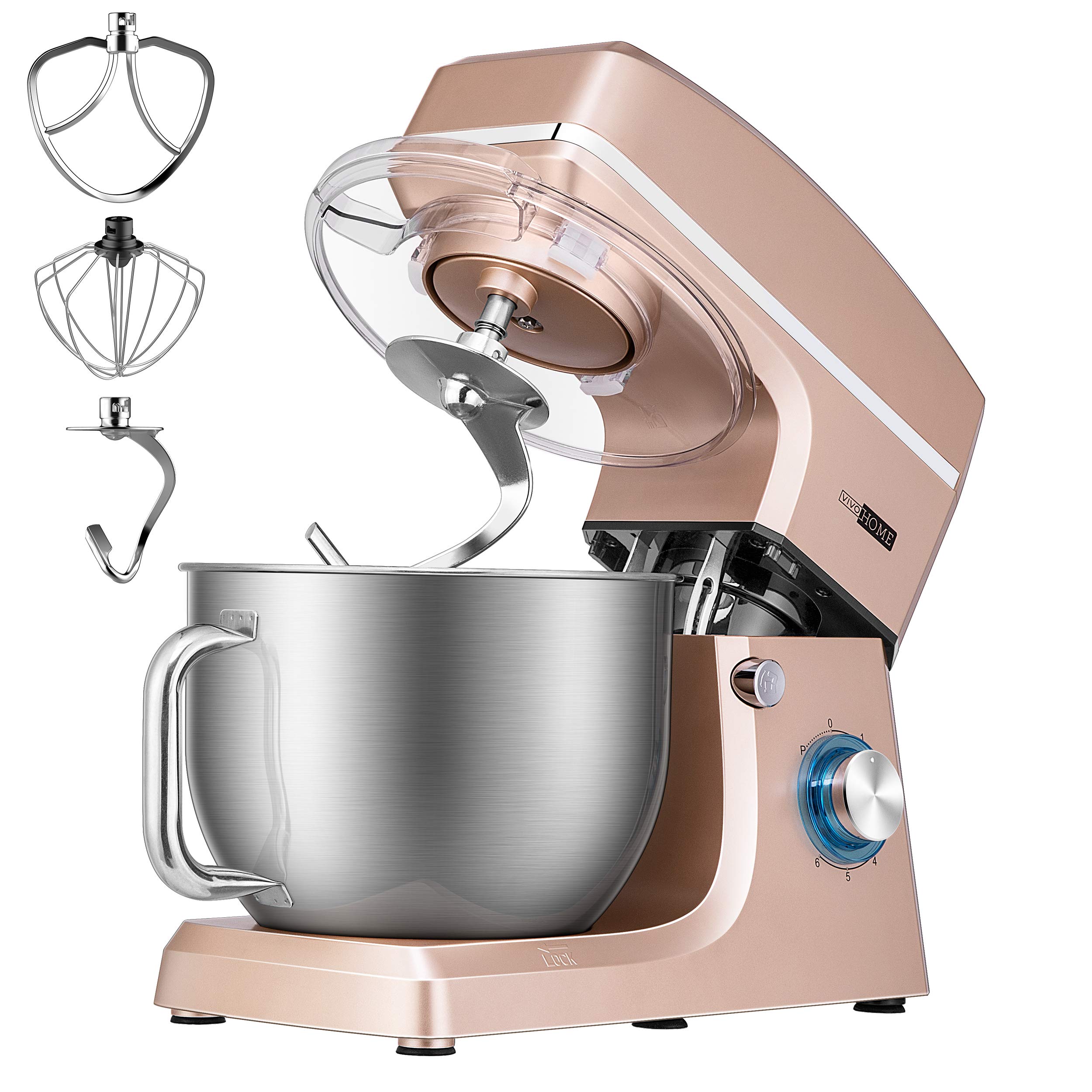 VIVOHOME 7.5 Quart Stand Mixer, 660W 6-Speed Tilt-Head Kitchen Electric ...