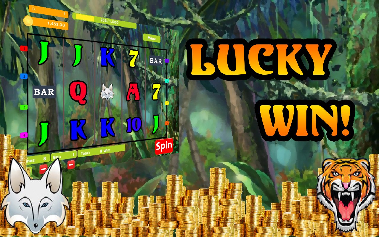 Jungle Tiger Fury Leopard and Jaguar Jackpot Lucky Casino Slot Machine ...