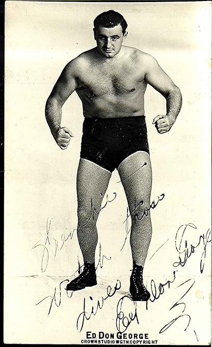 Amazon.com: Wrestler Ed Don George Signed Photograph: Sports Collectibles