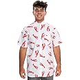 Amazon.com: Seinfeld Cosmo Kramer Lobster Button-Up White Shirt ...