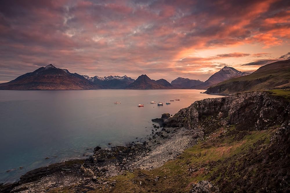 Cuillin Hills & Loch Scavaig from Elgol, Isle of Skye, Scotland - A2 ...