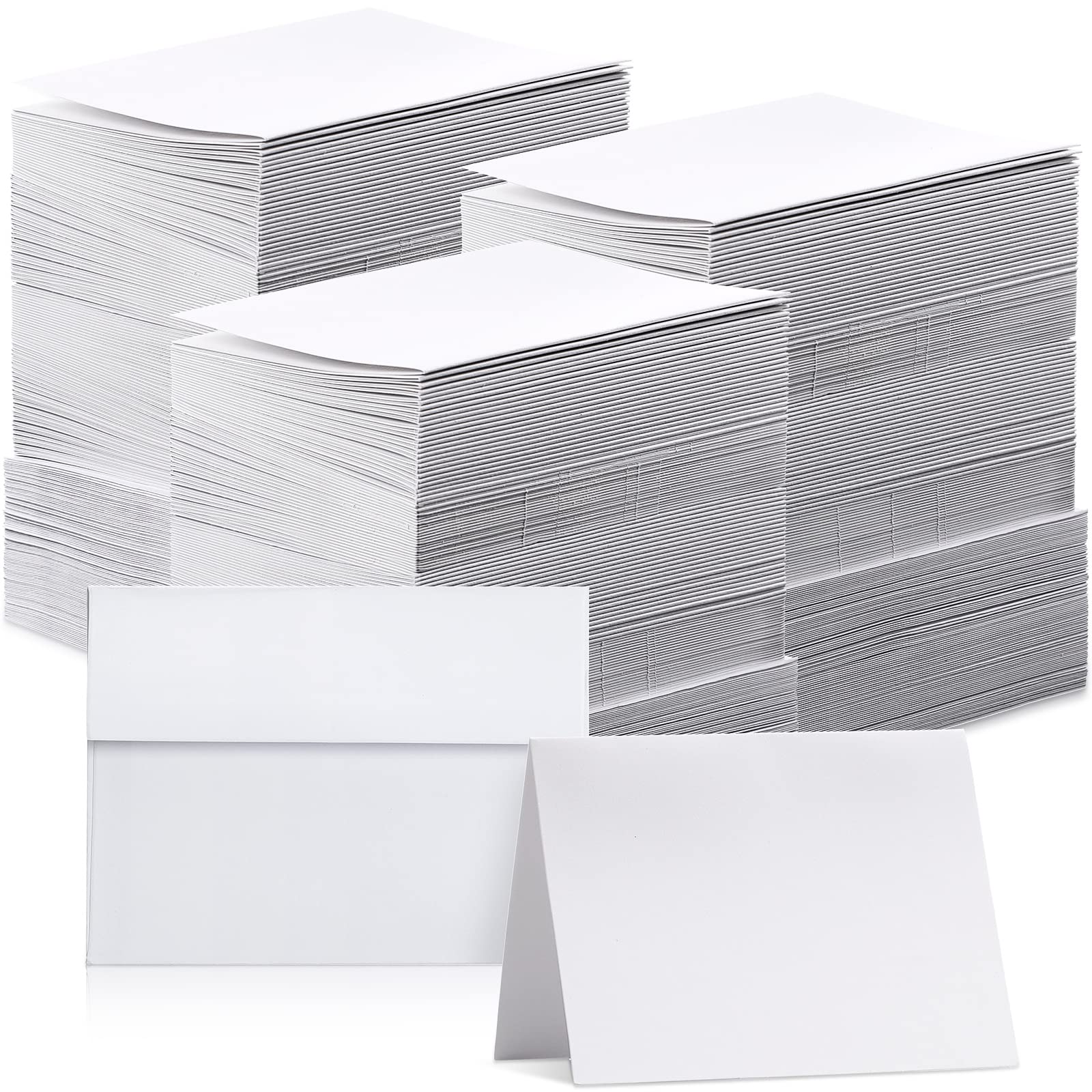 300 Sets Heavyweight Blank White Cards and A2 Envelopes Printable ...