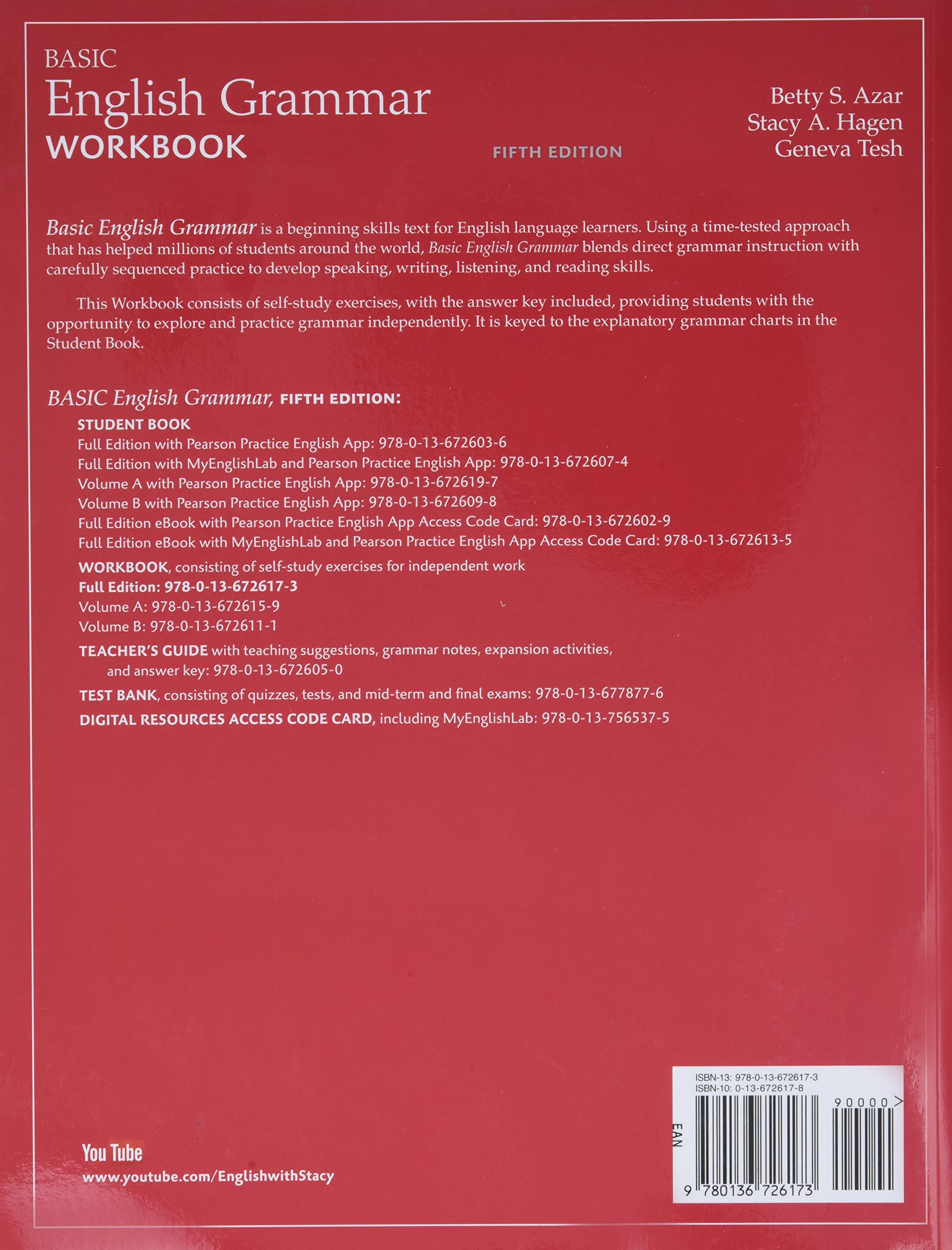 Mua Azar-Hagen Grammar - (AE) - 5th Edition - Workbook - Basic English ...