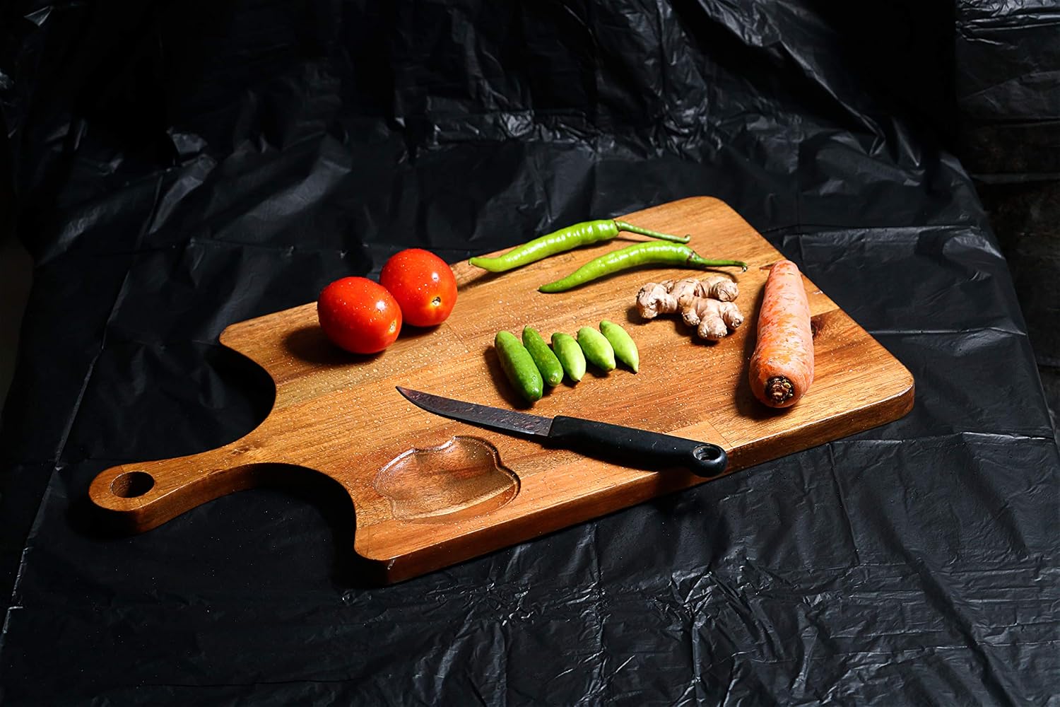 Buy Puffin Teak Wood Indian Walnut Cutting/Chopping/Food-Grade ...