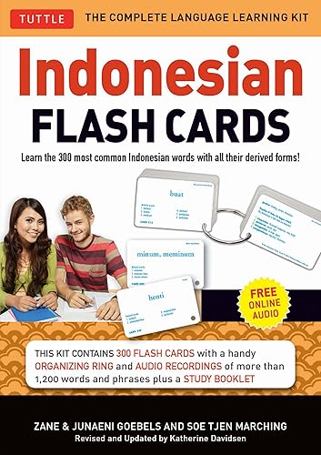 Indonesian Flash Cards: Learn the 300 most common Indonesian words with ...