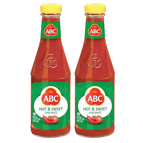 ABC Hot Sweet Sambal Chili Sauce, Indonesian Dipping BBQ, 11.3oz ...