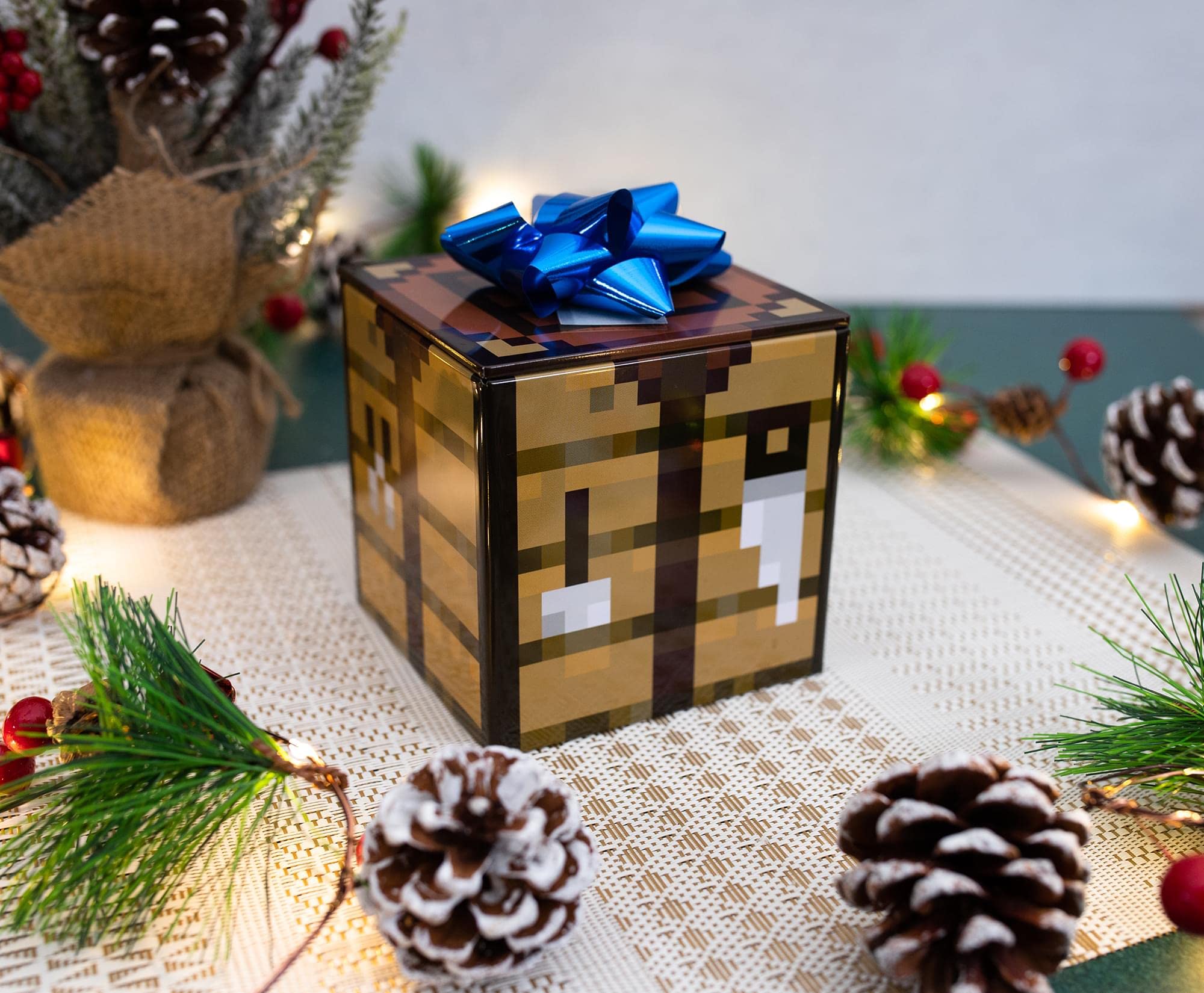 Mua Minecraft Crafting Table 4-Inch Tin Storage Box Cube Organizer with ...