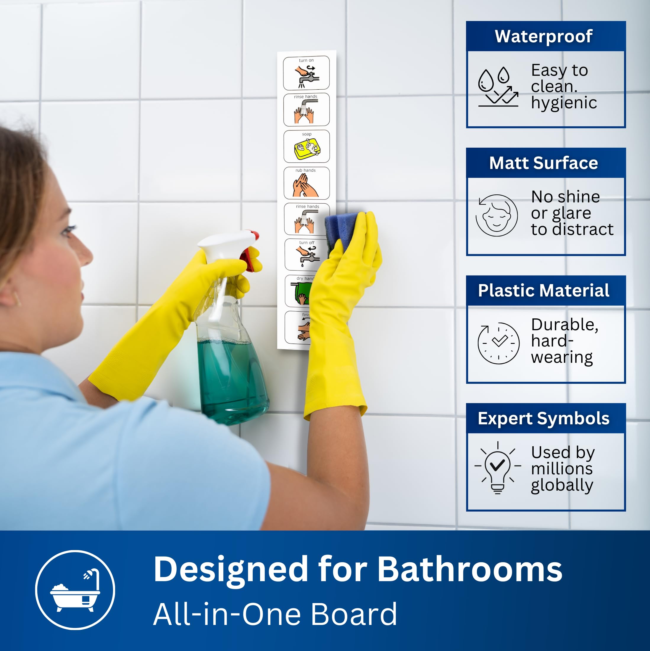 Mua Autism Washing Hands Routine Chart – Independent Hand Washing ...