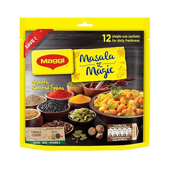 MAGGI Masala- ae -Magic Seasoning, Vegetable Masala, 78g Share Bag (12 ...