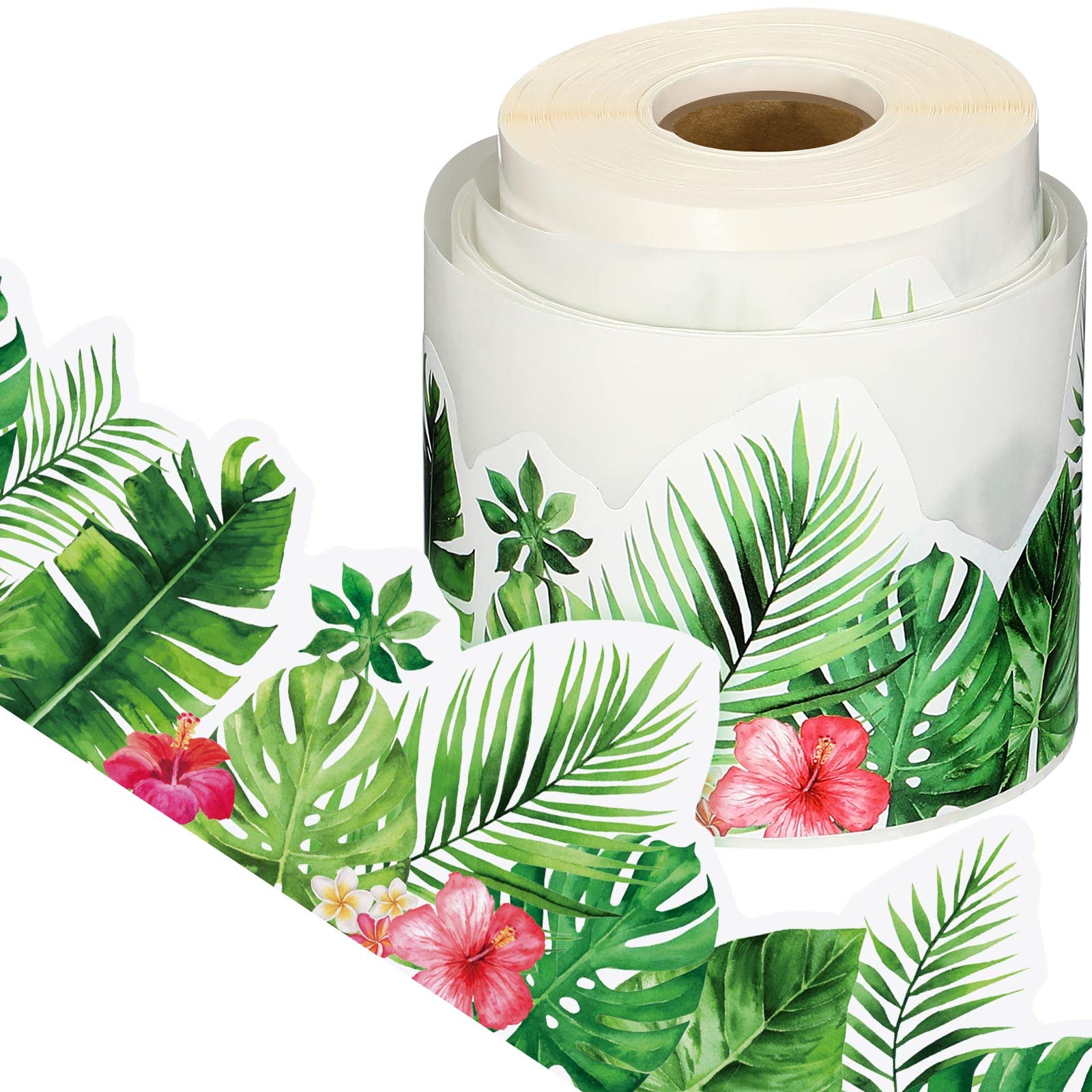 Boho Bulletin Board Borders Classroom Greenery Plant Die Cut Self ...