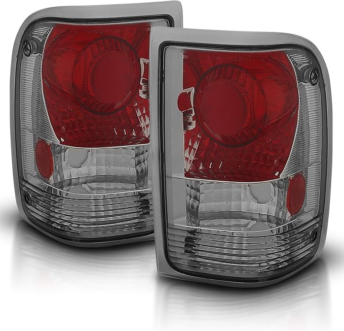 Amazon.com: AmeriLite Smoke Replacement Brake Tail Lights Set for 93-97 ...