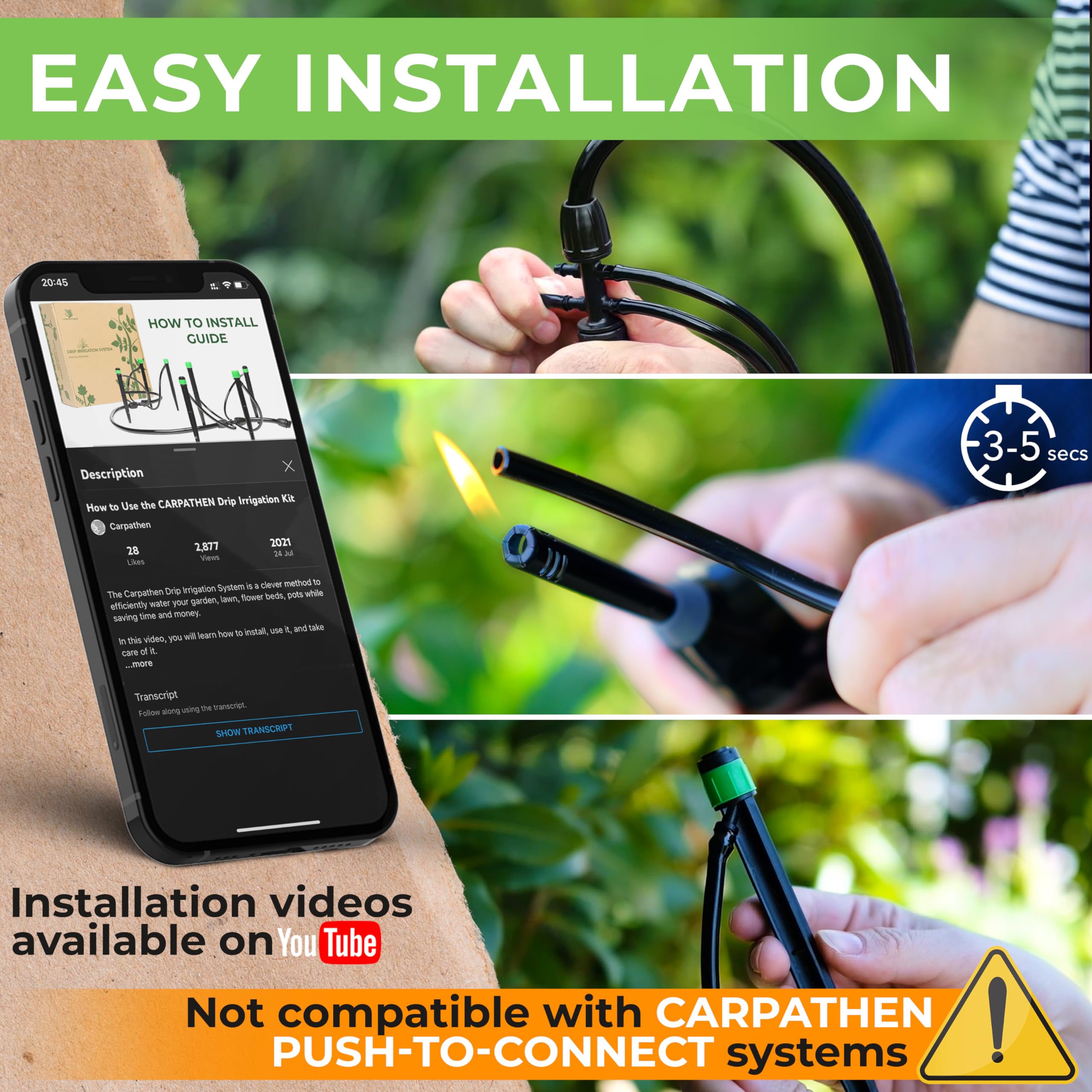 Mua CARPATHEN Drip Irrigation System - Adjustable Premium Irrigation ...