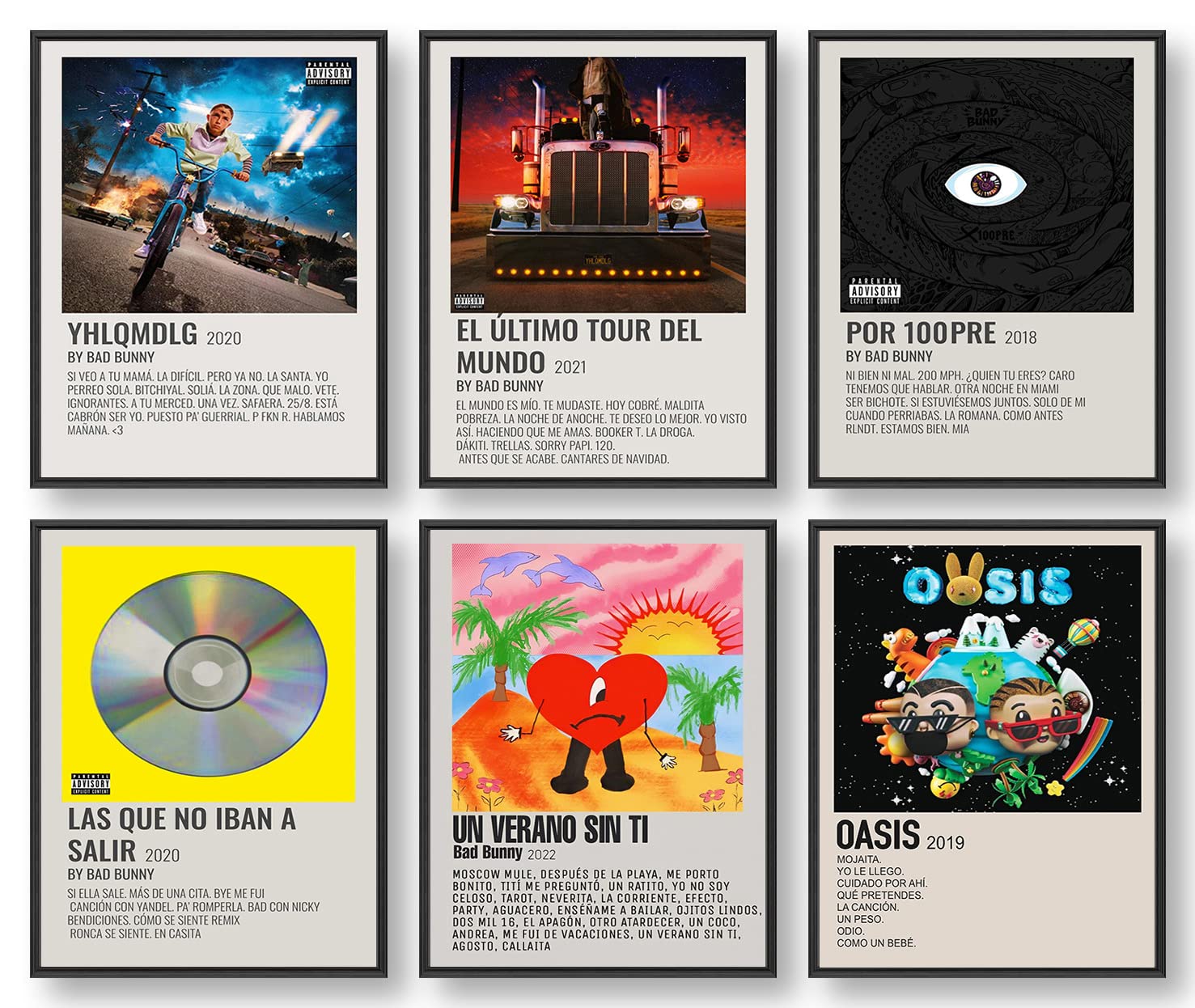 Mua Bad Bunny Poster, Album Cover Limited Edition Posters, Music ...