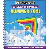Brain Games - Sticker by Number: On the Go (Easy - Square Stickers ...