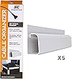 Amazon.com: J Channel Desk Cable Organizer by SimpleCord – 5 White ...