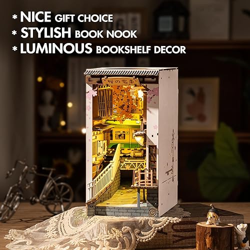 LED Miniature Kit Pirate Ship DIY Book Nook Kit - 3D Wooden Miniature ...