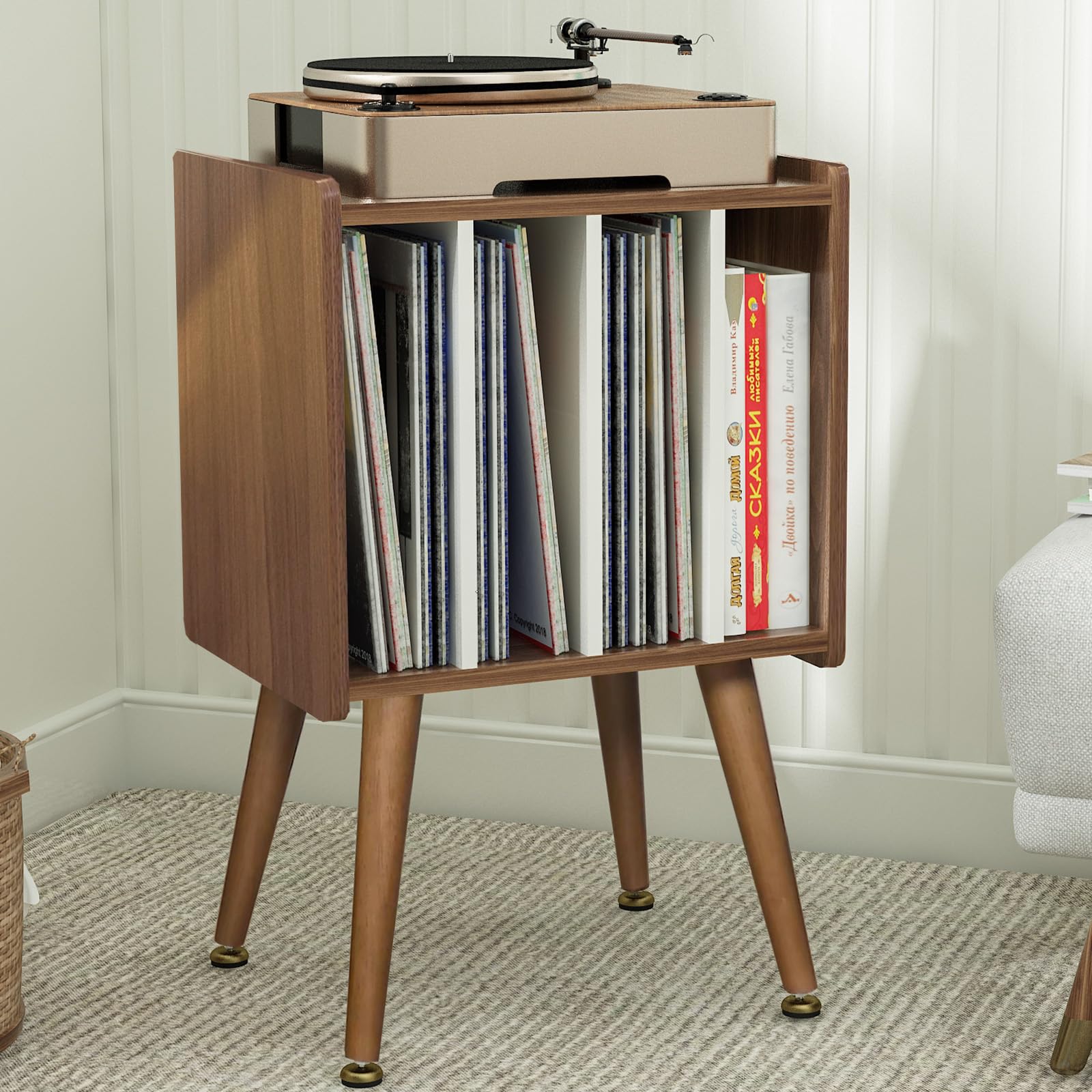 Mua Record Player Stand Mid Century Turntable Table Vinyl Record ...