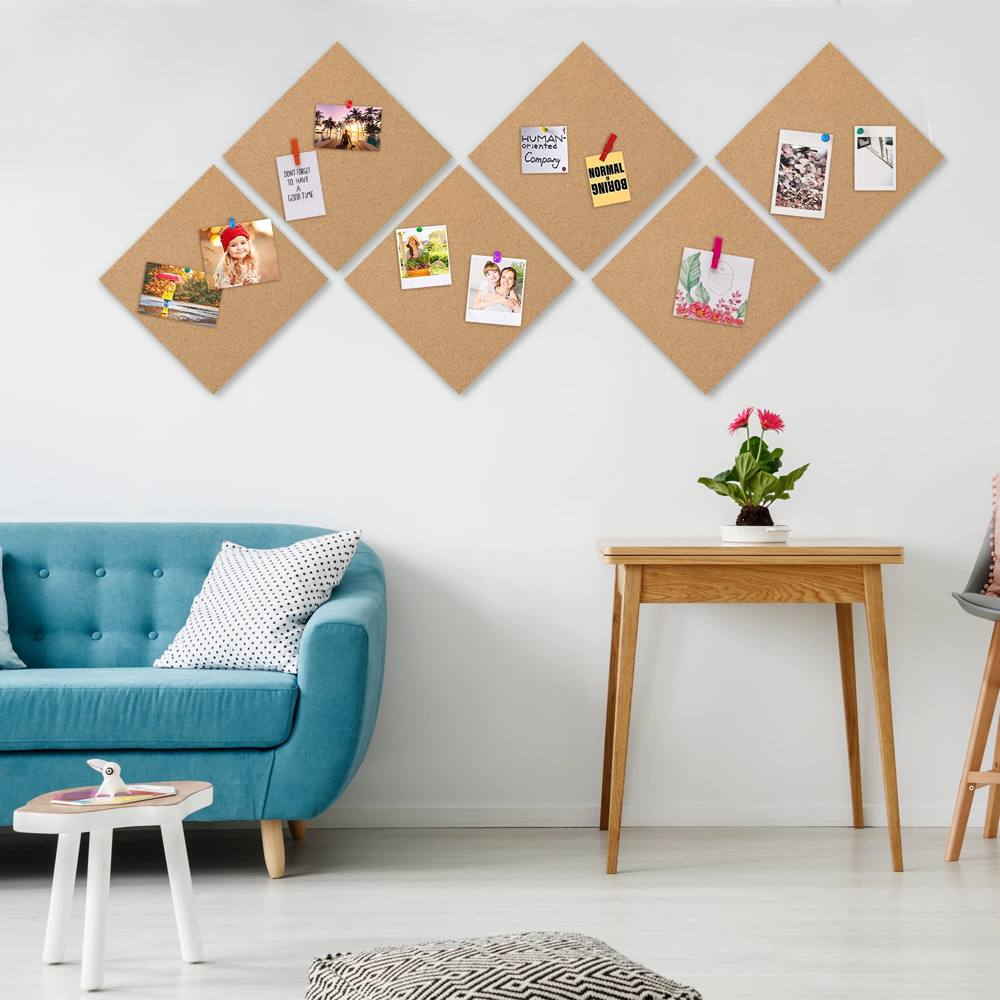 Mua AKTOP Cork Board Bulletin Board 12x12, 1/2" Thick Cork Board Tiles ...