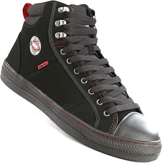 Lee Cooper Steel Toe Cap Baseball Style Safety Boots. LC022 (8): Amazon ...